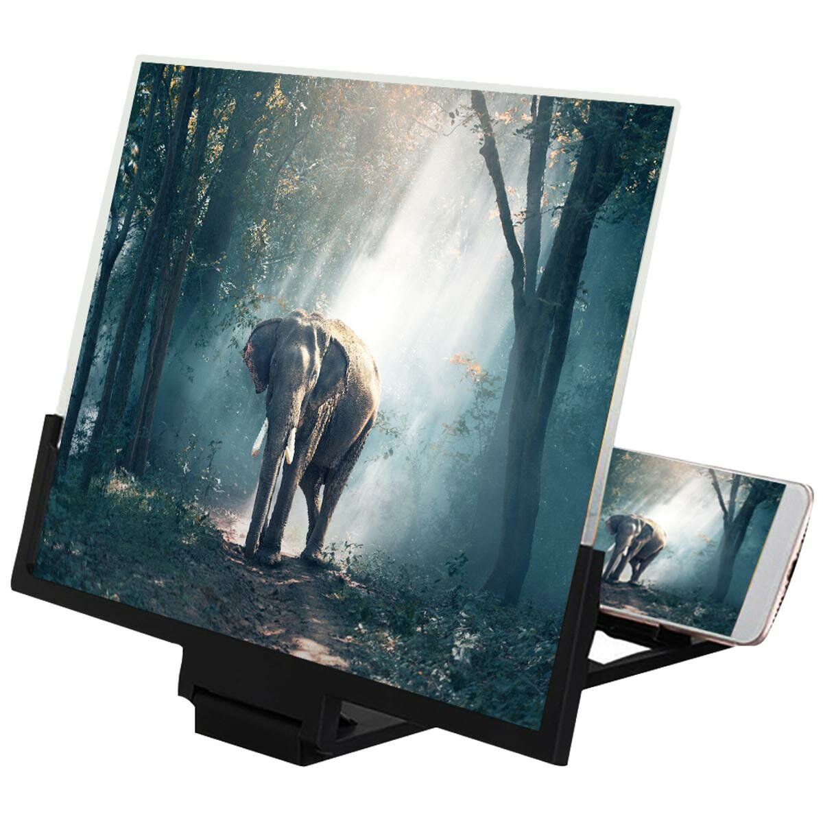 【 ETOP 】 14-дюймовый HD-экранный увеличитель 3D-экранный увеличитель для мобильного телефона Подставка для мобильного те