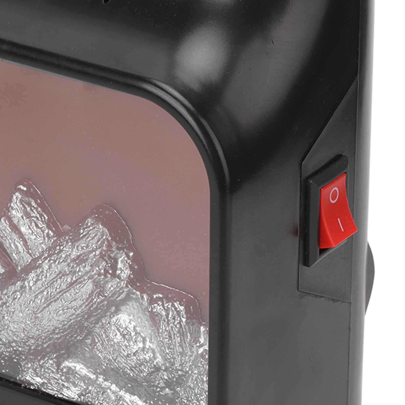 900 Вт Космический обогреватель Маленький портативный керамический PTC Электрический обогреватель Вентилятор Камин Нагреватель с имитацией пламени Британская вилка