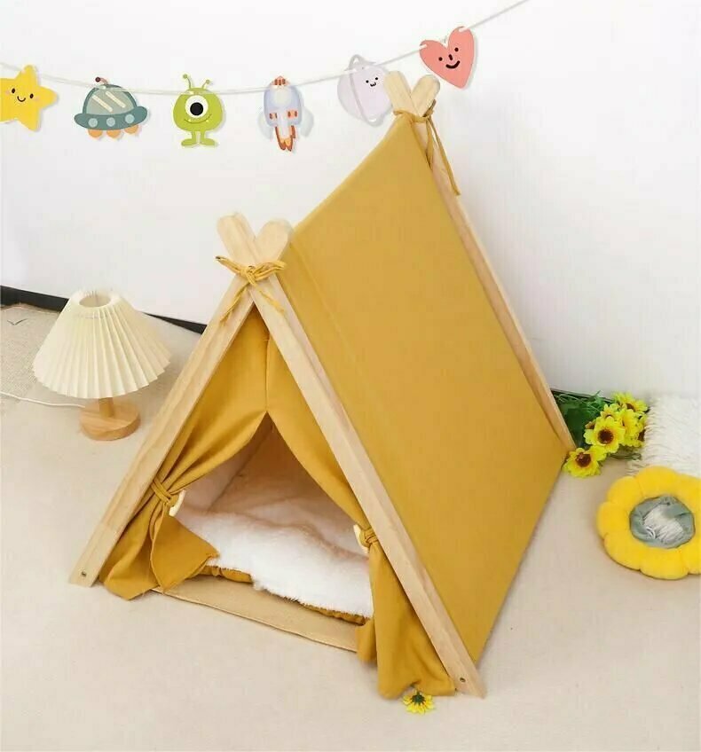 Домик палатка ВигВам для кошки и собак мелких и средних пород съемные моющиеся