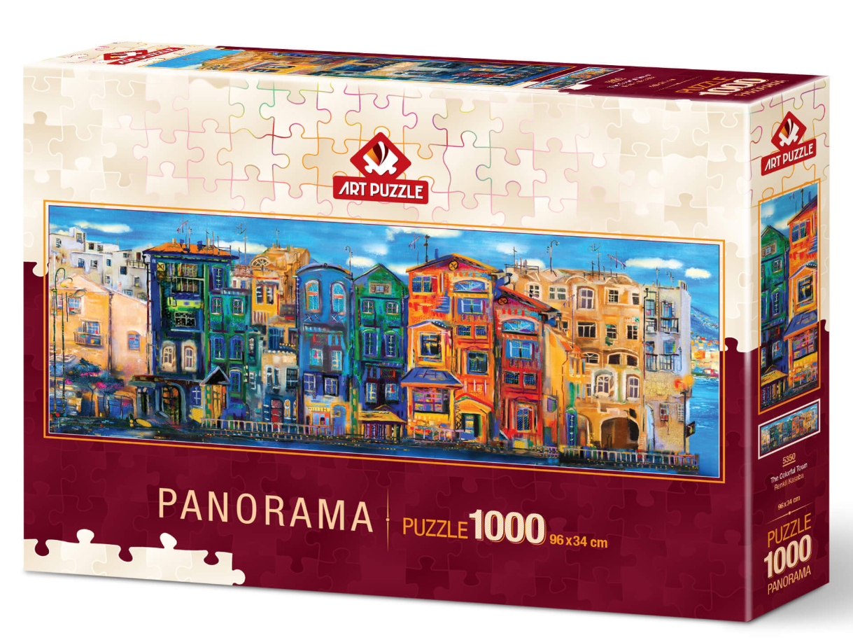 Пазлы 1000 деталей. Красочный город (панорама) 5350, (Art Puzzle)