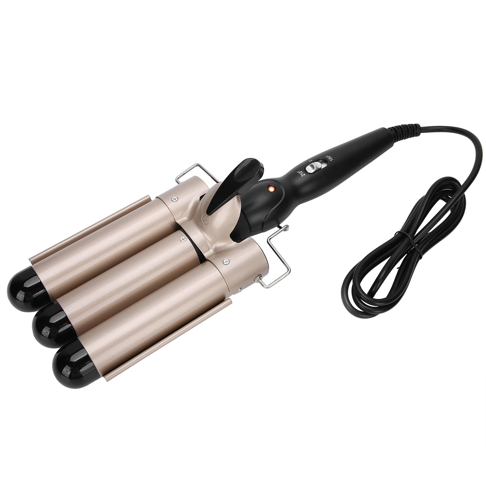 Щипцы для завивки волос с тремя стержнями, регулируемые щипцы для завивки волос Waver Crimper, инструмент для укладки волос для создания пляжных волн и объема