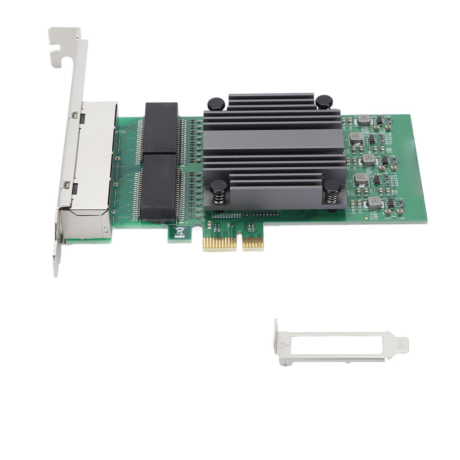 Четырехпортовый гигабитный сетевой адаптер PCIe 100/1000 Мбит/с с поддержкой Plug and Play, совместимый с Windows, Ubuntu и VMware.