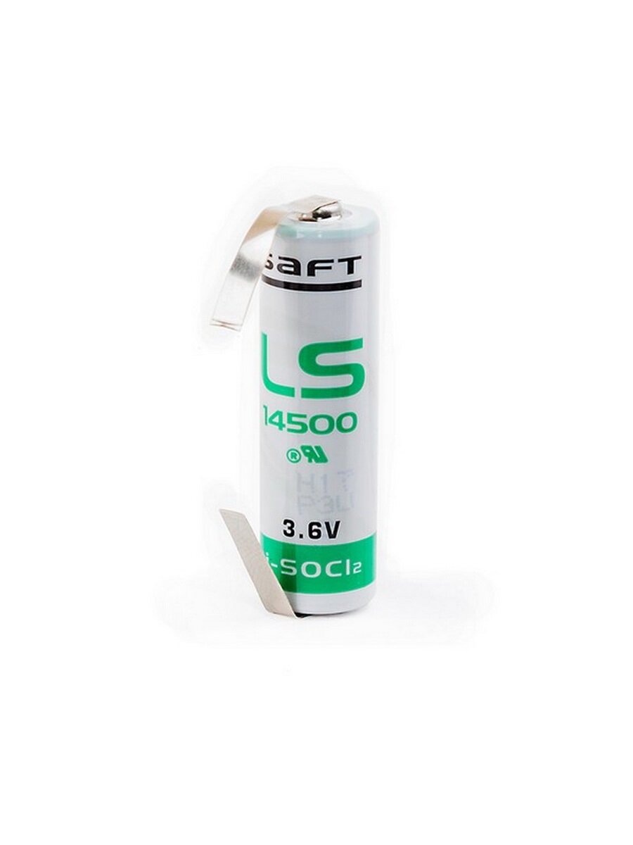 Батарейка Saft LS 14500 CNR (AA) 3.6V Lithium с лепестковыми выводами