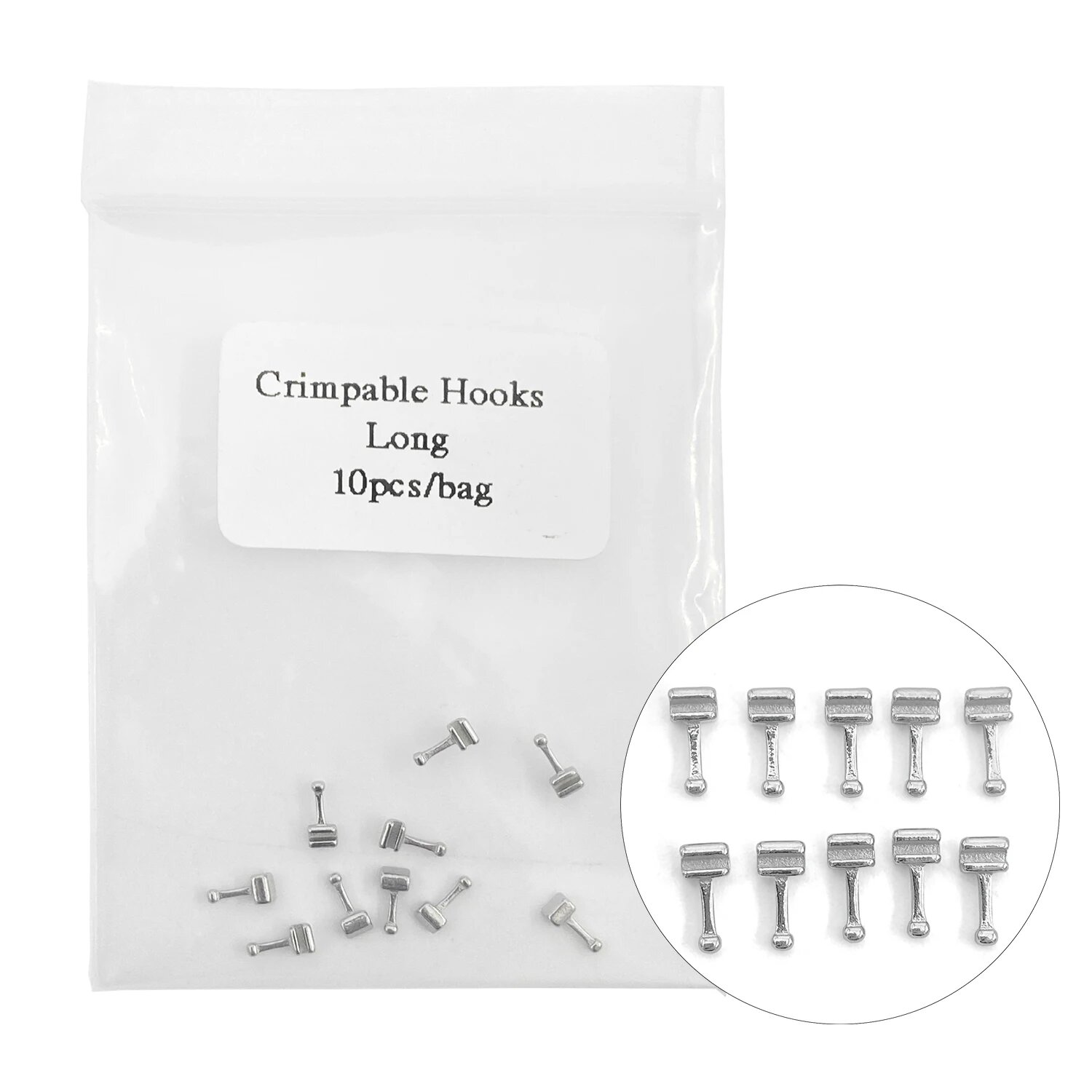 Томенти ортодонтические лингвальные кнопки 10pcs Long Type