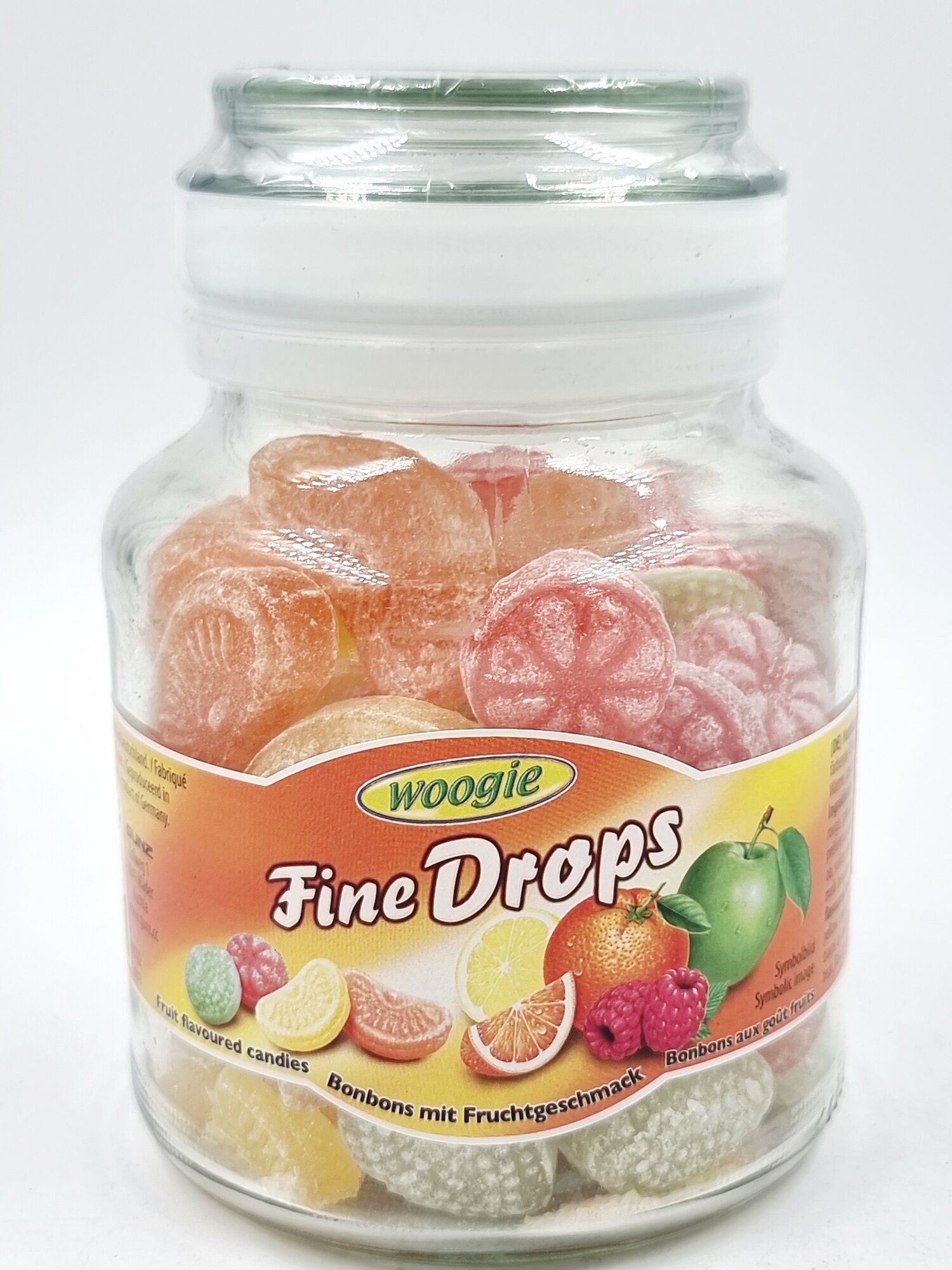 Леденцы Woogie Fine Drops ассорти с фруктовым вкусом 300 г (из Финляндии)
