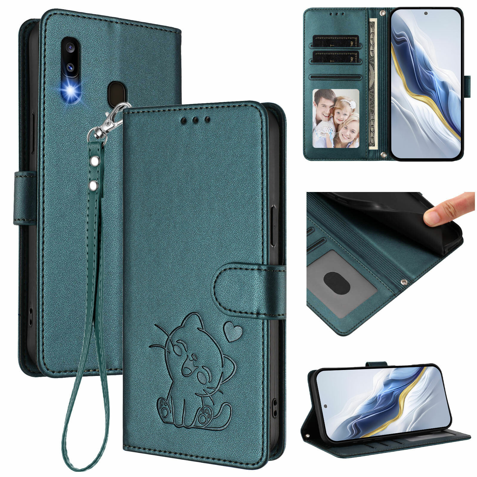 Подходит для Samsung Galaxy A20/A30/M10S(Самсунг Галакси А20/А30/M10c) Магнитные пряжки, кронштейны, сейсмостойкие, новинки, подарки