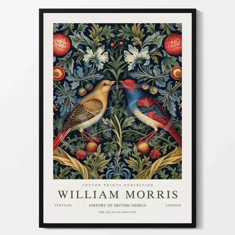 Художественный плакат William Morris NALAKE Q-14-1, 50X70 Unframed