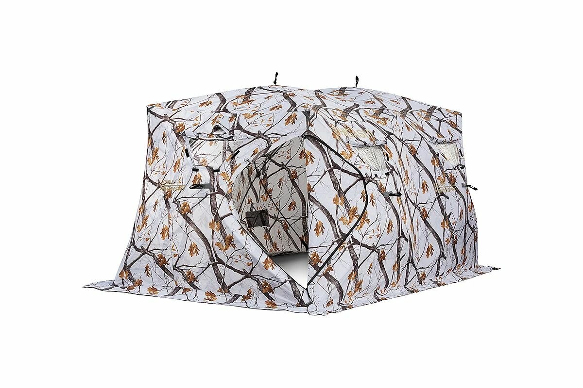 Палатка HIGASHI "Double Winter Camo Pyramid", зимняя, 8 мест, 460 см х 230 см х 200 см