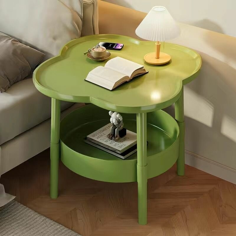 Журнальный стол 40x22x48 см, современный, для гостиной, прихожей, компактный, с полкой