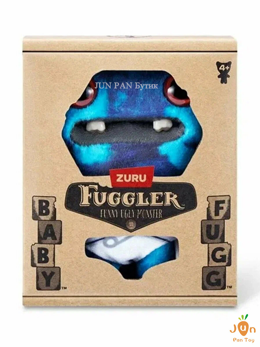 Fuggler Фаглер Мягкая игрушка с зубам Забавный Уродливый монстр игрушка подарок на день рождения/Baby Fugg Wide Eyed