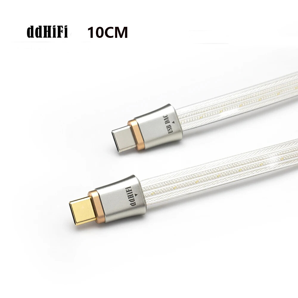 DdHiFi TC19CC чистый серебристый USB-C в USB-C OTG цифровой сигнальный кабель,