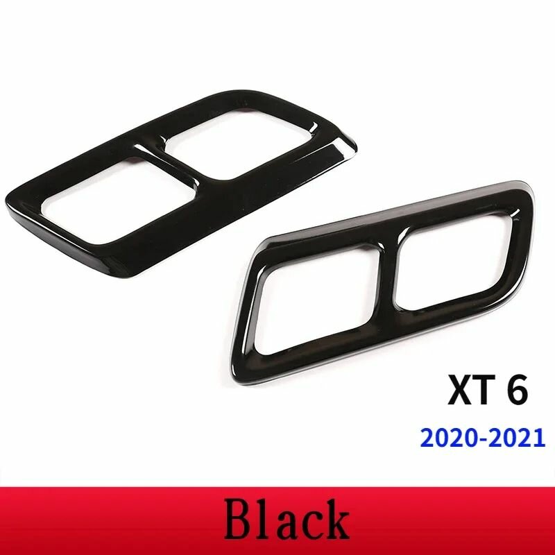 Наклейка на глушитель выхлопной трубы, нержавеющая сталь, для Cadillac XT4 XT5 XT6 CT4 CT5 2016-2023, автомобильные аксессуары.