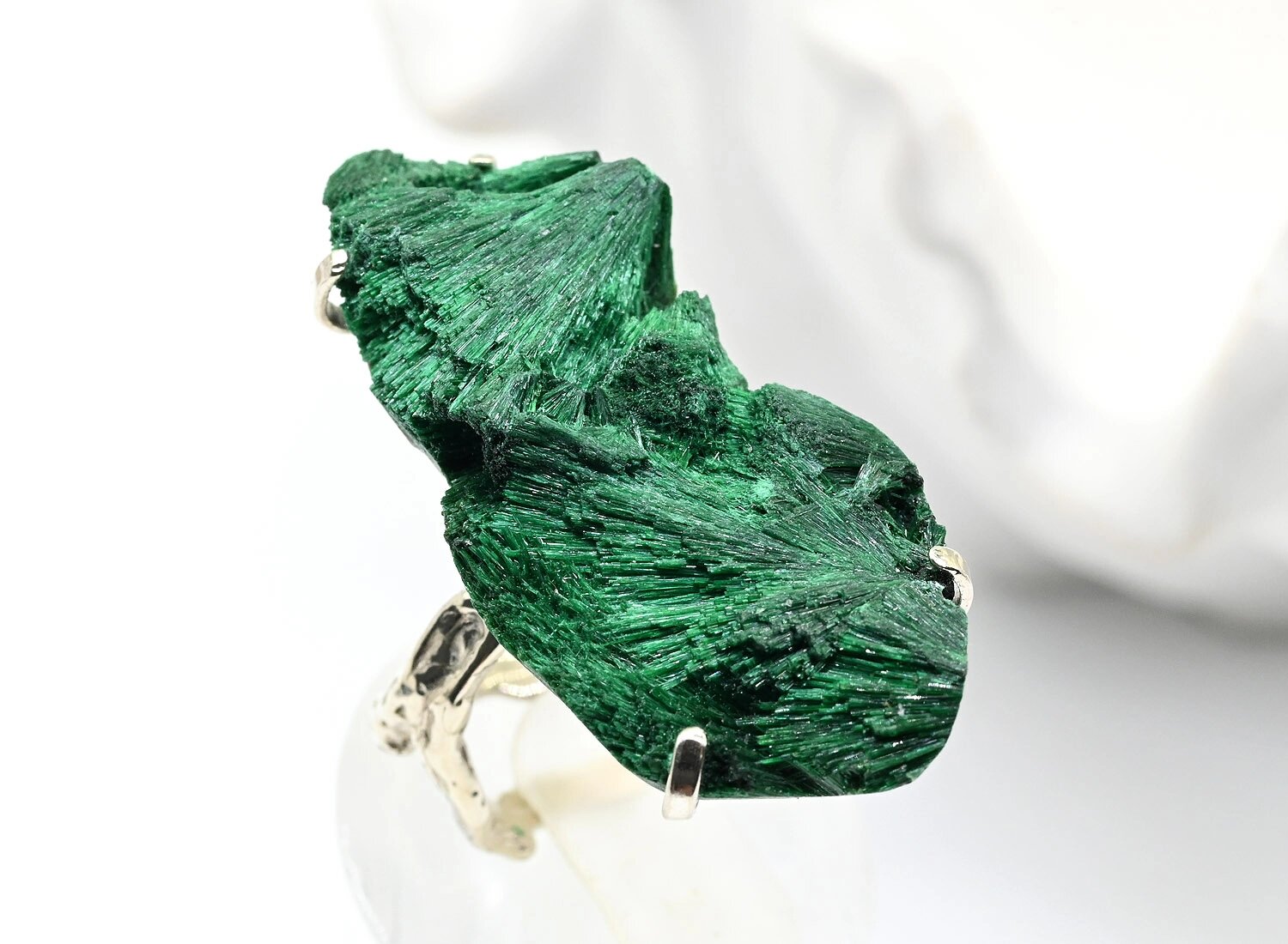 Кольцо, малахит