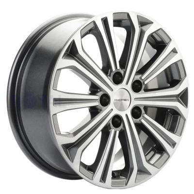 Литой колесный диск Khomen Wheels KHW1610 (Astra) 6,5x16/5x115 ET41 D70,2 Gray-FP