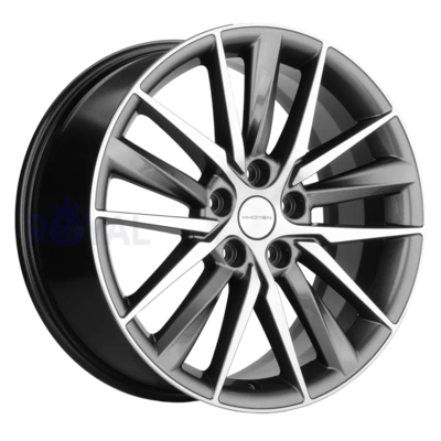 Литой колесный диск Khomen Wheels KHW1807 (Geely Coolray) 8x18/5x114,3 ET53 D54,1 Gray-FP