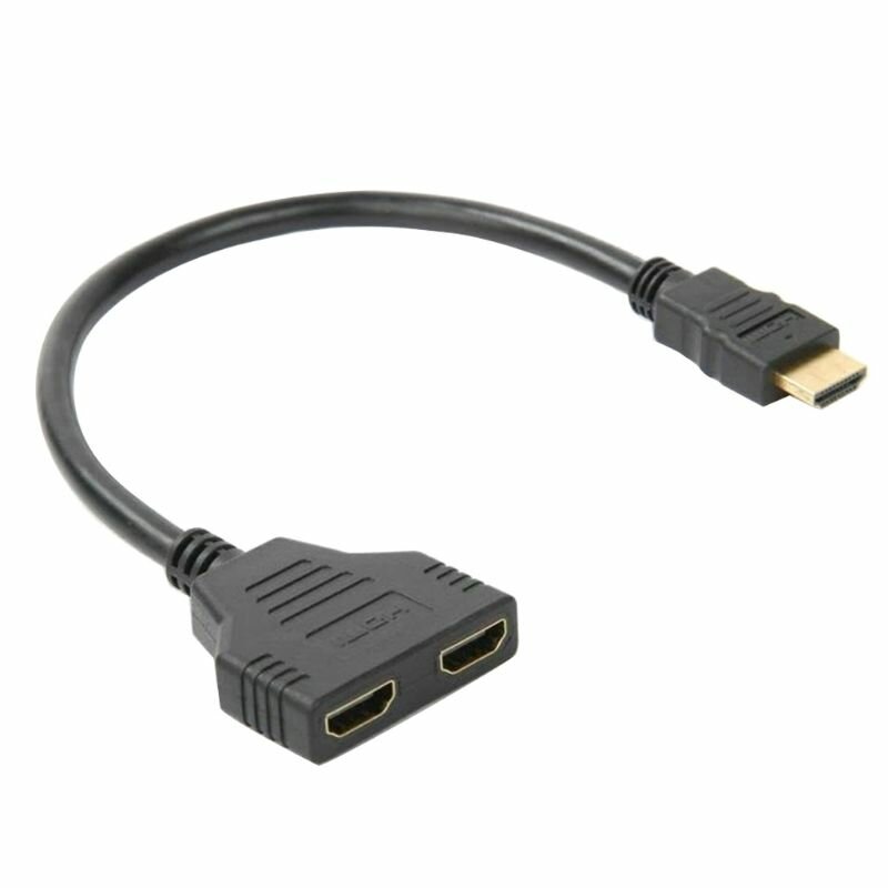 1, кабель HDMI высокой четкости, один мужской, два женских, одна точка и два кабеля-адаптера HDMI длиной 0,3 м
