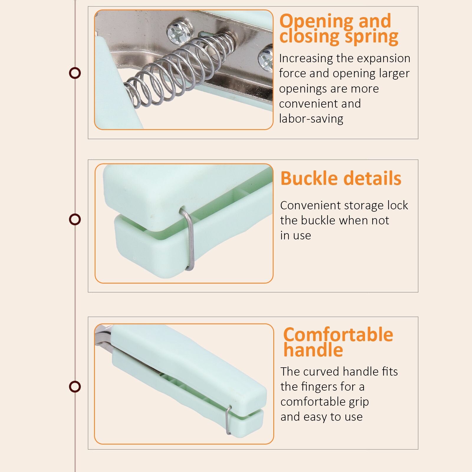 Противоожоговые зажимы для чаши и сковороды из полипропилена и нержавеющей стали, противообжигающие захваты для тарелок для домашнего кухонного инструмента