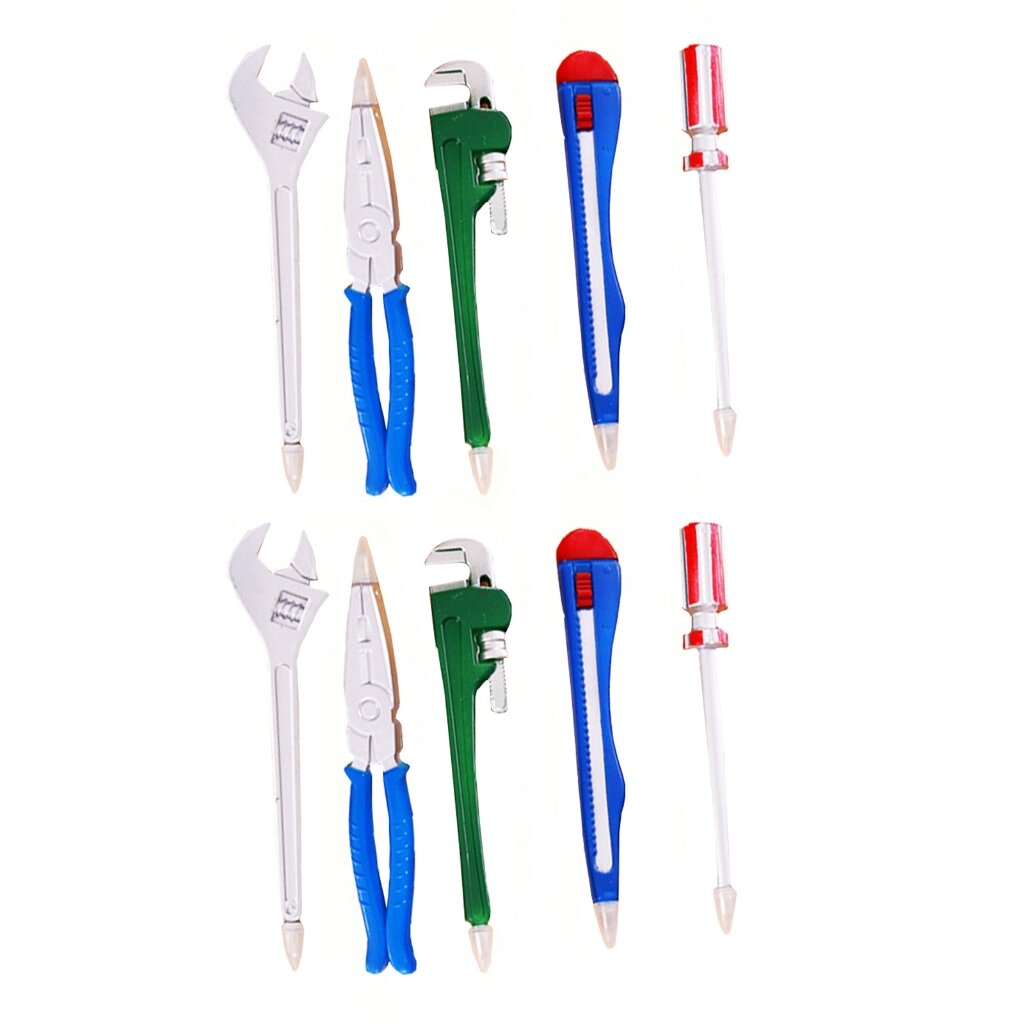 10x/Комплект Шариковая Ручка С Черными Чернилами Аппаратная Форма Ручка Для Письма Офисная Ручка Аппаратные Средства Инструмент Форма Ручки Канцелярские Принадлежности