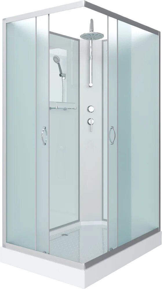 Душевая кабина Niagara Classic NG-43085-14QBKT 100х80 см, без крыши, с тропическим душем