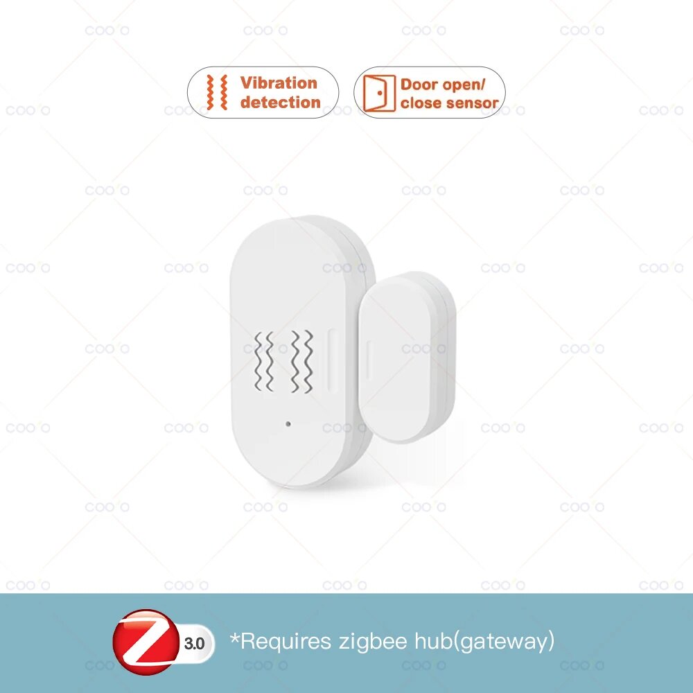Датчик открытия окна ZigBee 3.0 with Vibration
