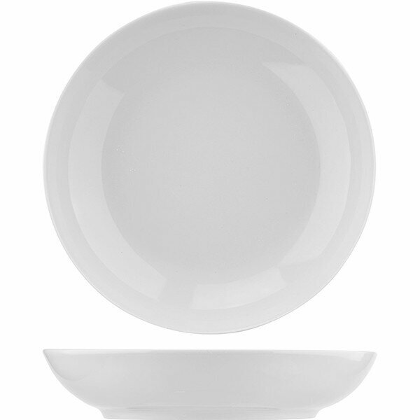 Тарелка глубокая «Универсал», фарфор, 0,7 л, белый (Добрушский фарфоровый завод)