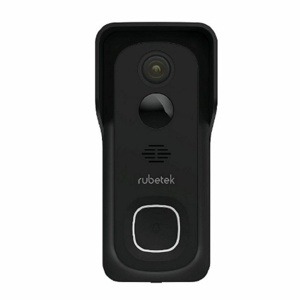 RUBETEK Домофония RV - 3440 Видеозвонок на батарейках цв. чёрный , 2 Мп, 1 2.9' CMOS, объектив 2.4 мм, ONVIF WebRTC RTSP, слот microSD, Wi - Fi 2.4 ГГц, PIR датчик 100 , 6700 мАч, IP65, металл