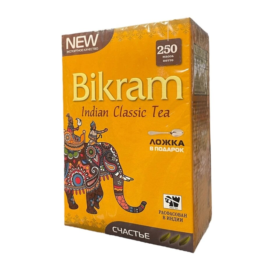 Чай черный Счастье Ассам и Дарджилинг Bikram 250г + ложка
