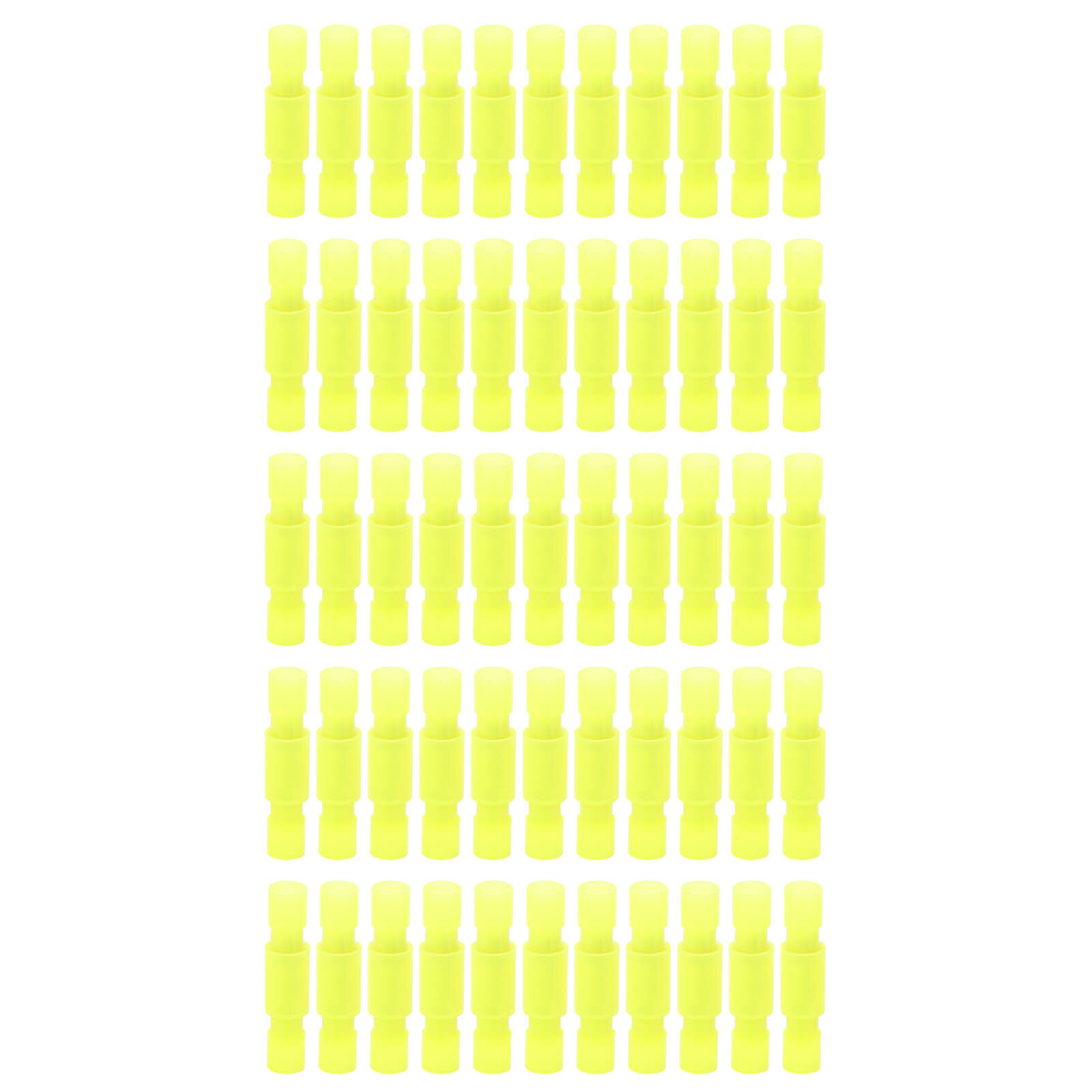50 шт, комплект нейлоновых разъемов, обжимные разъемы для проводов, разъемы «папа-мама» с изоляцией встык FRFNY и MRFNY для модификации автомобиля 5,5‑156 (желтый)