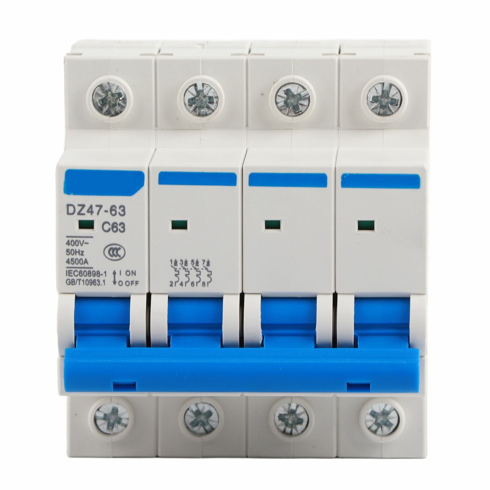 Автомат DZ47-63 4P 400V/63A с УЗО