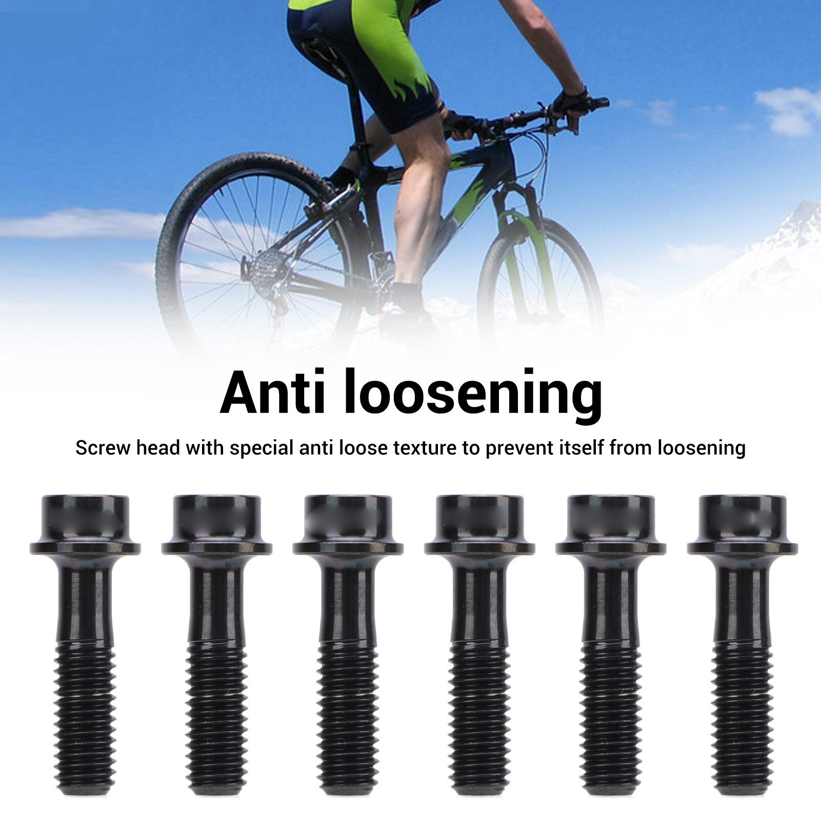 6 шт. M5x18 мм болты для фиксации выноса руля велосипеда болты для крепления тормозного рычага для горного шоссейного велосипеда черные