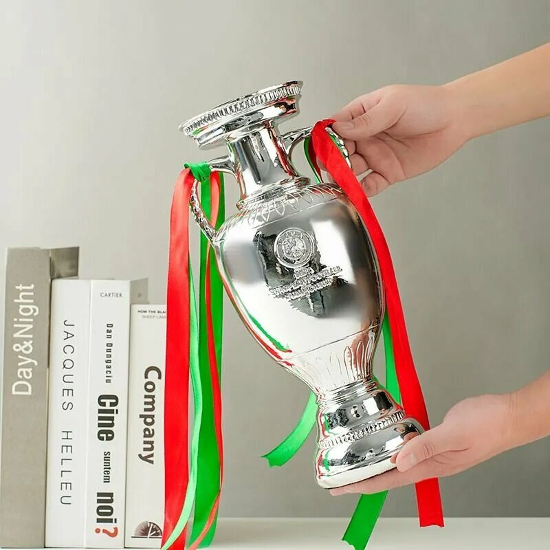 34cm/Кубок европейских чемпионов/футбольный трофей 2025 года, изготовлен вручную из смолы