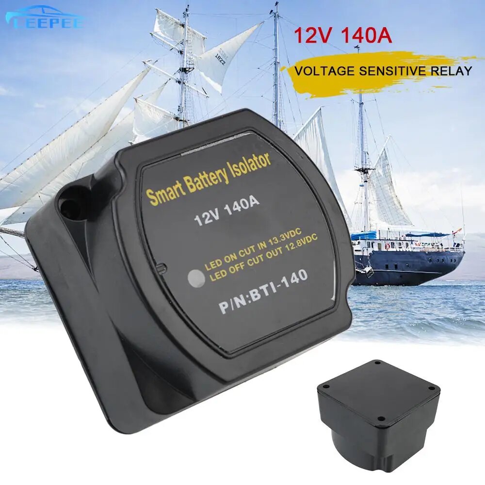 Зарядка 2 аккумуляторное реле VSR для дома в автомобиле умный изолятор аккумулятора 12 в 140 а автомобильные аксессуары чувствительное напряжение