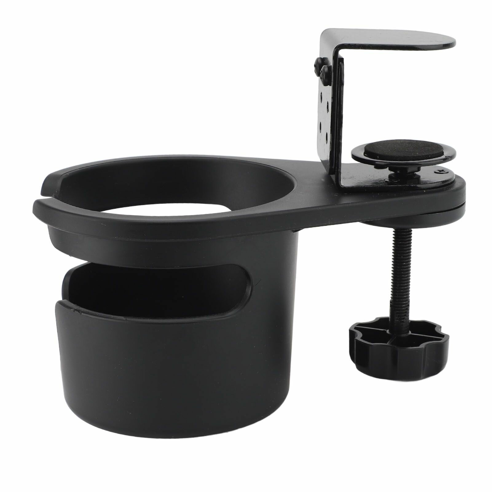 Вращающийся держатель для стаканов на стол с креплением прочный, универсальный, защита от проливов