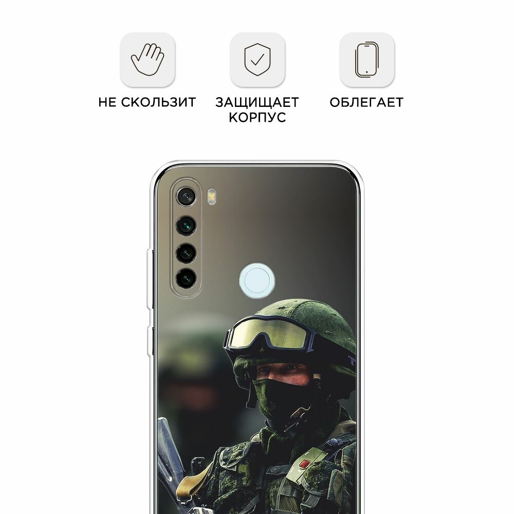 Чехол на Xiaomi Redmi Note 8T / Сяоми Редми Нот 8Т с принтом "Солдат" — фото 1