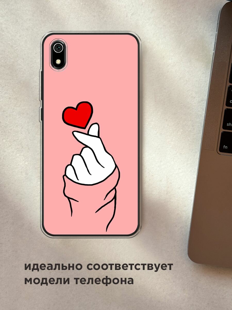 Чехол на Xiaomi Redmi 7A / Сяоми Редми 7А с принтом "Милое сердечко" — фото 1