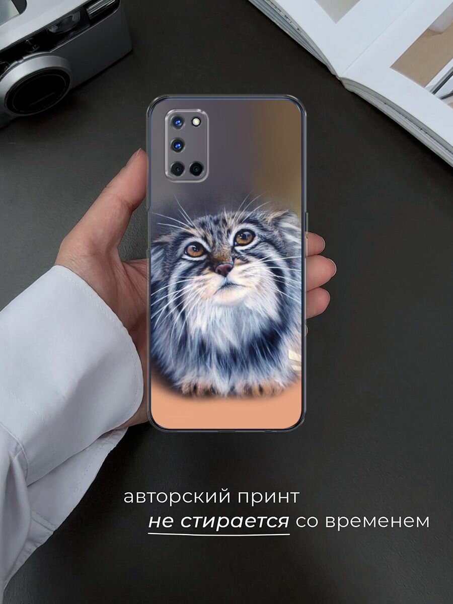 Чехол на Oppo A52/A72 / Оппо A52/A72 с принтом "Кот манул 2" — фото 1