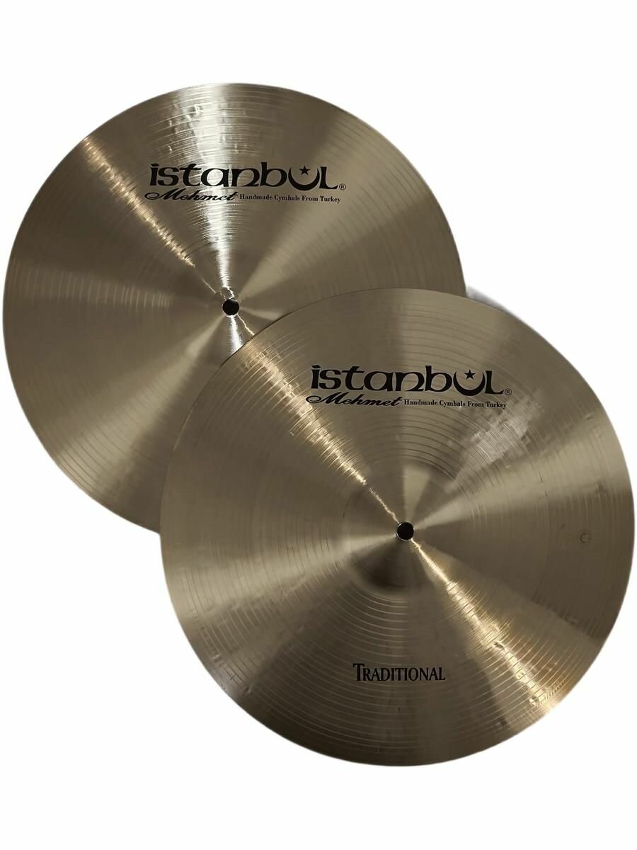 Тарелки для барабанов Istanbul Mehmet Traditional Light Hi-Hats 15 дюймов, колокольная бронза В20, ручная ковка.