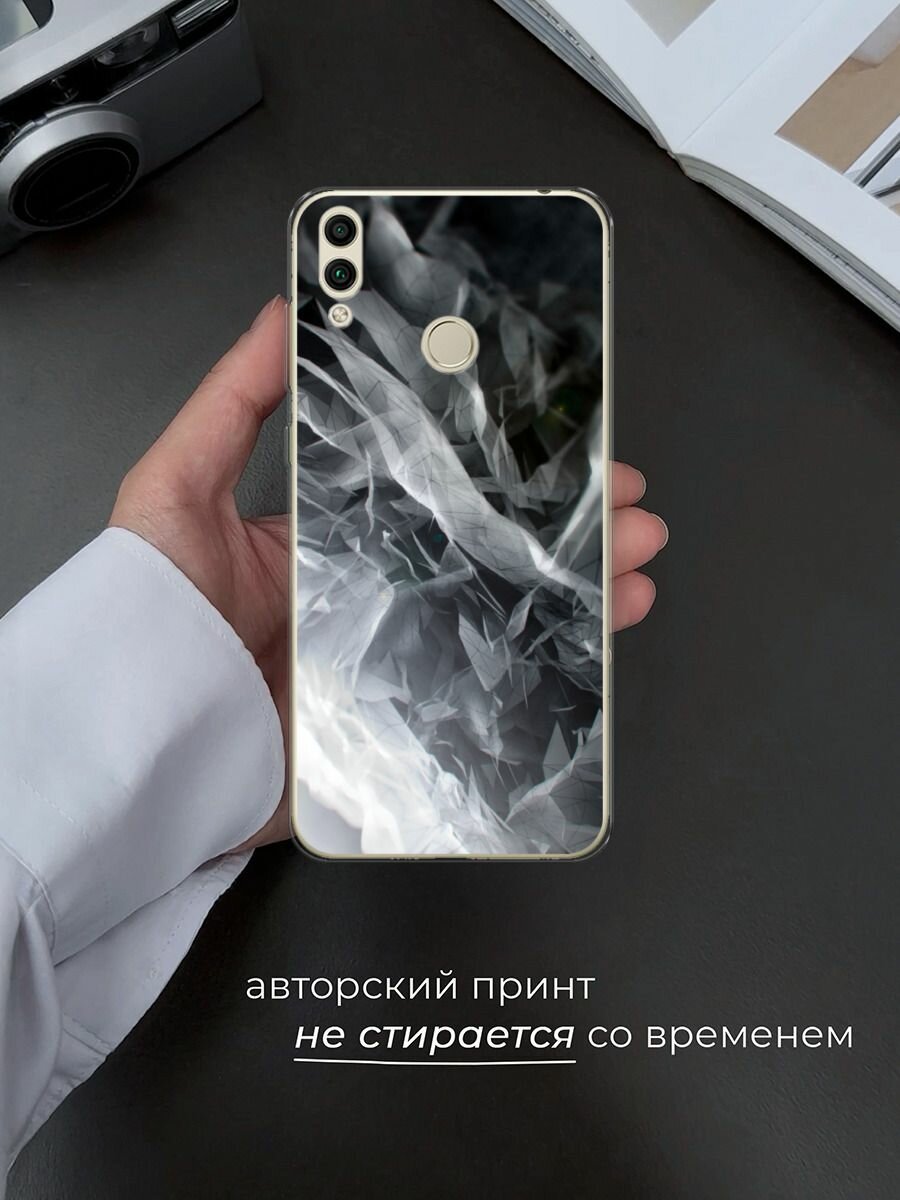 Силиконовый чехол на Honor 8C / Хонор 8С с принтом "Абстракция 9" — фото 1