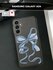 Чехол на Samsung Galaxy A24 / Самсунг Галакси A24 с принтом "Полосатый голубой б...