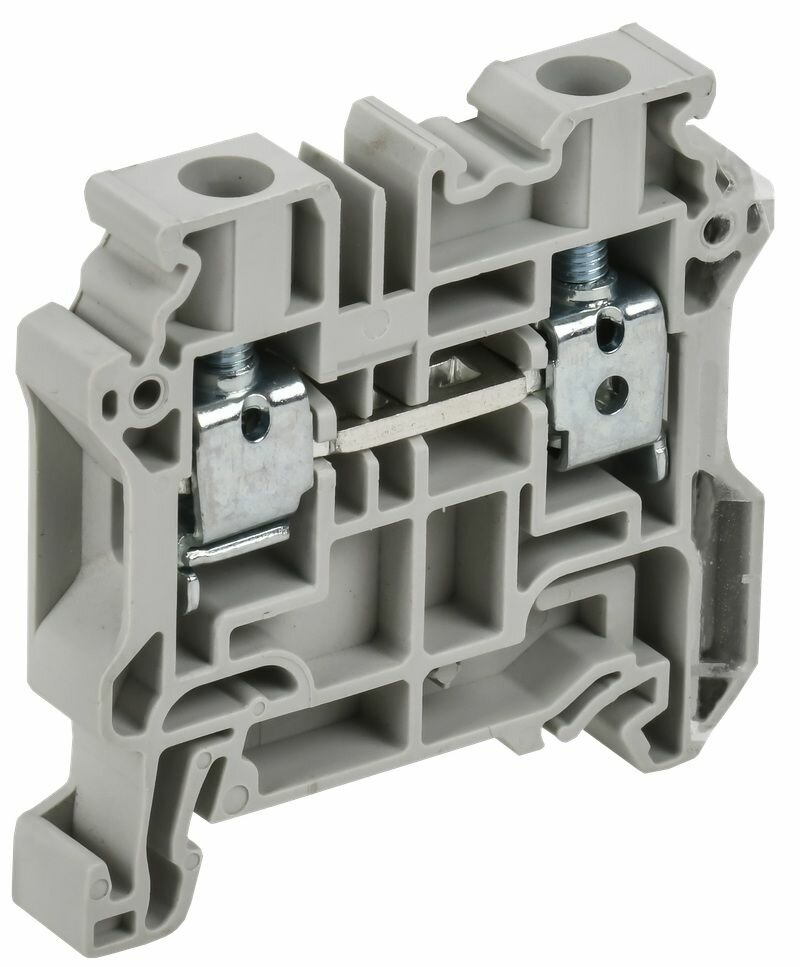 Колодка клеммная IEK ARMAFIX CY6, проходная, винтовая, 6 мм2, серая