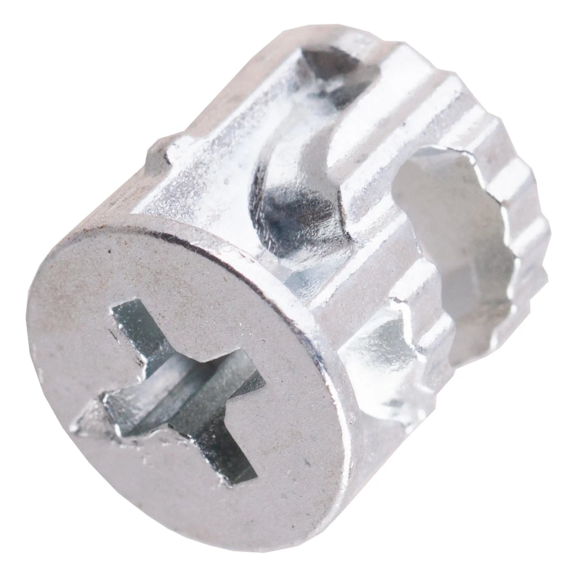 Эксцентрик 12 мм из стали серебристого цвета, набор 4 шт, крепежные элементы