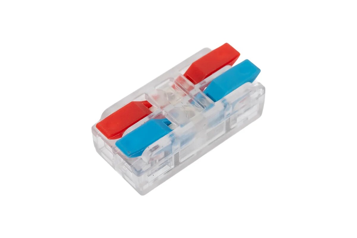 STEKKER клемма проходная суперкомпактная серия 219 на 2 контакта LD219-422 50 шт в упаковке