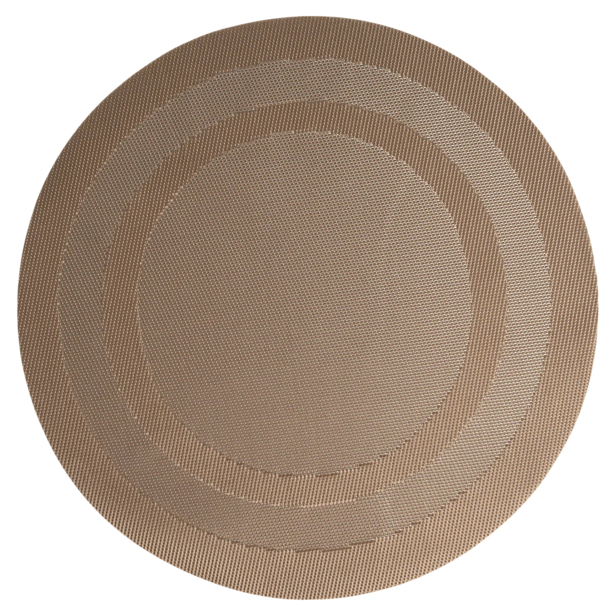 Vidage салфетка под столовые приборы Ø38 см круглая ПВХ бронзового цвета металлика