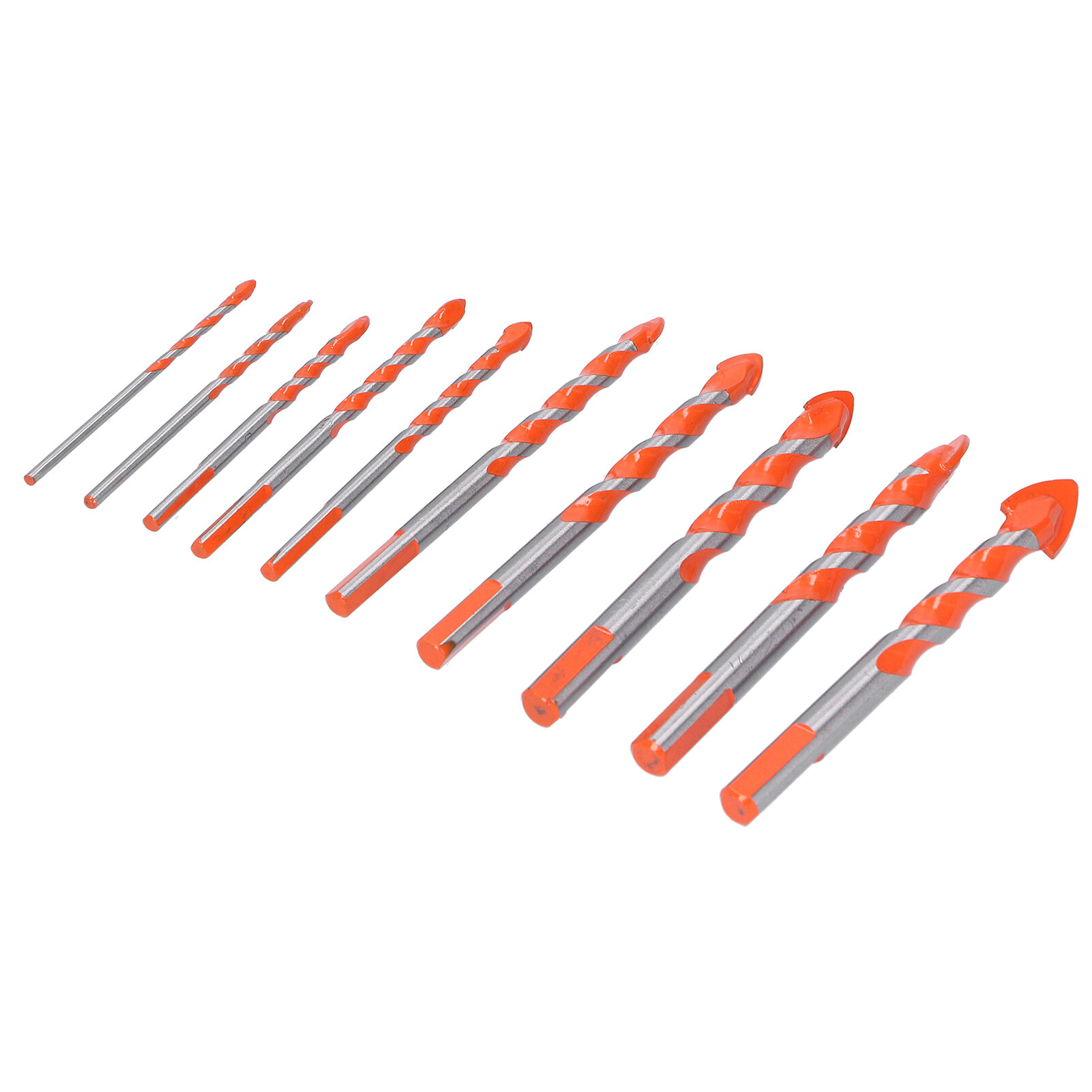 Набор многофункциональных сверл, 10 шт, 3/4/5/6/6/8/10/12/14/16 мм, треугольные сверла по дереву