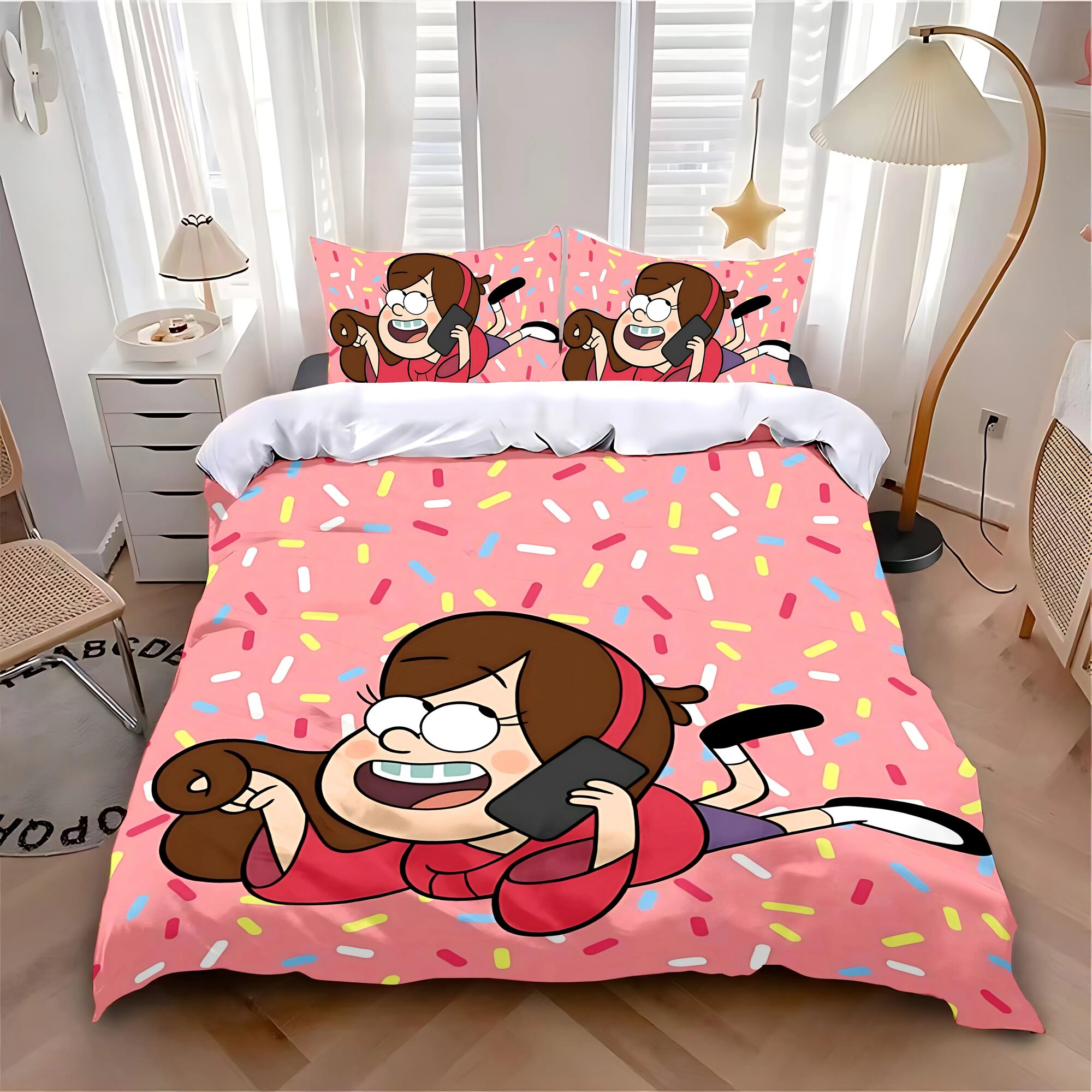 Комплект постельного белья G-Gravity F-Falls из полиэстера Коричневый, EU single(135x200cm), 12