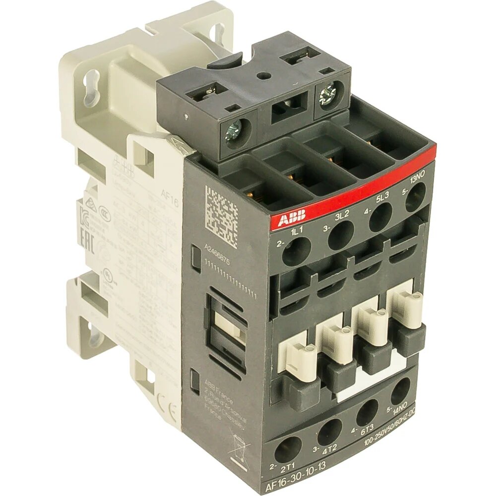 ABB Контактор AF16-30-10-13 16А 100-250BAC DC 1SBL177001R1310
