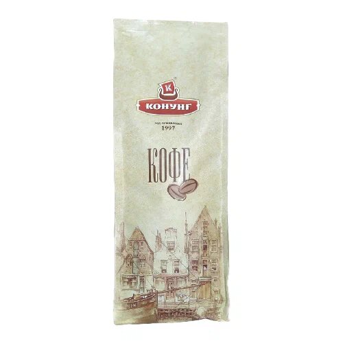 Бразилия сантос Кофе в зернах (100% Арабика, среднеобжаренный, сорт высший), Конунг, пакет с клапаном, 1000 г.