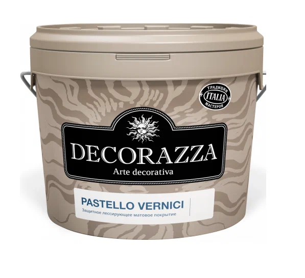 Защитное Лессирующие Покрытие Decorazza Pastello Vernici 1кг PV 10-18 Матовое / Декоразза Пастелло Верниши.