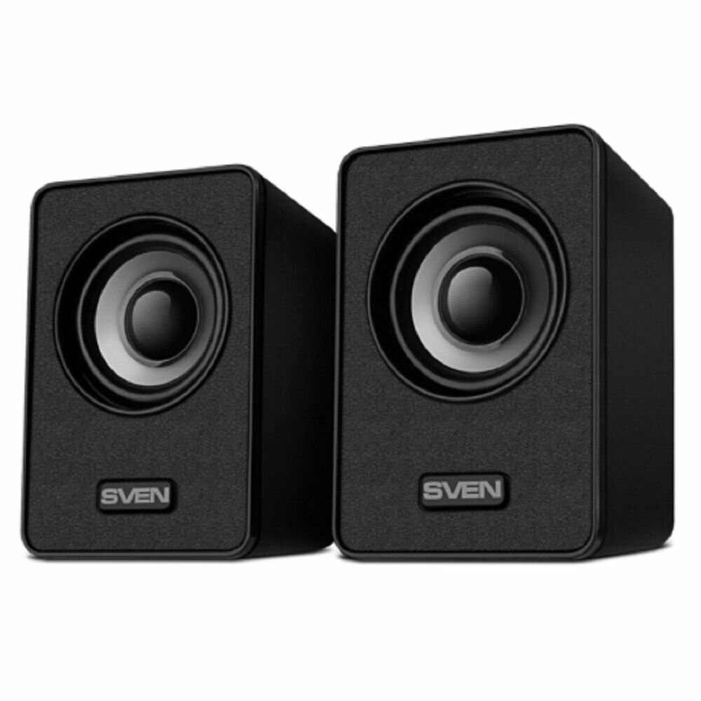 Sven Колонки 135, чёрный, USB, акустическая система 2.0, мощность 2x3 Вт RMS