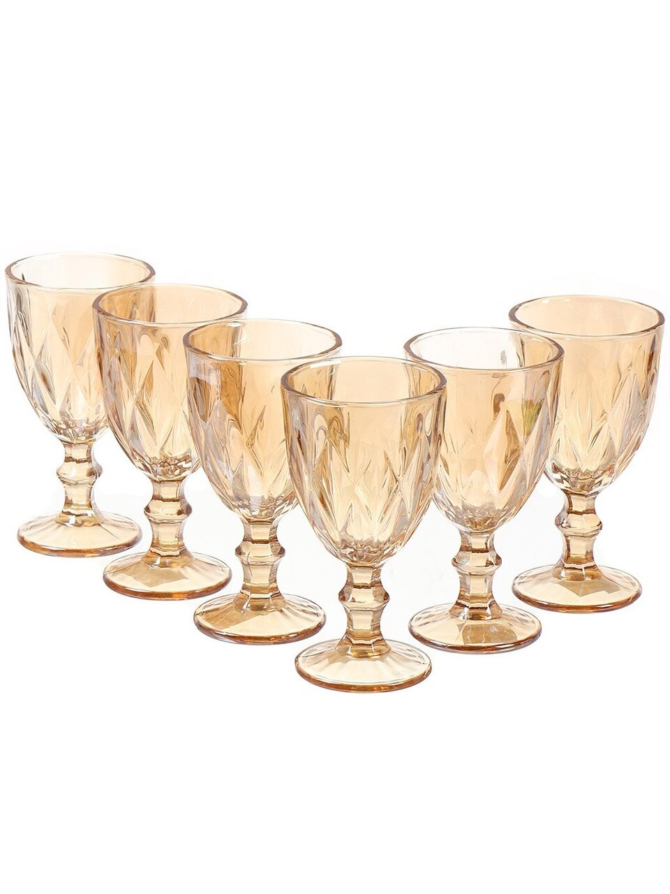 Бокалы для вина 300 мл 6 шт подарочный набор фужеров